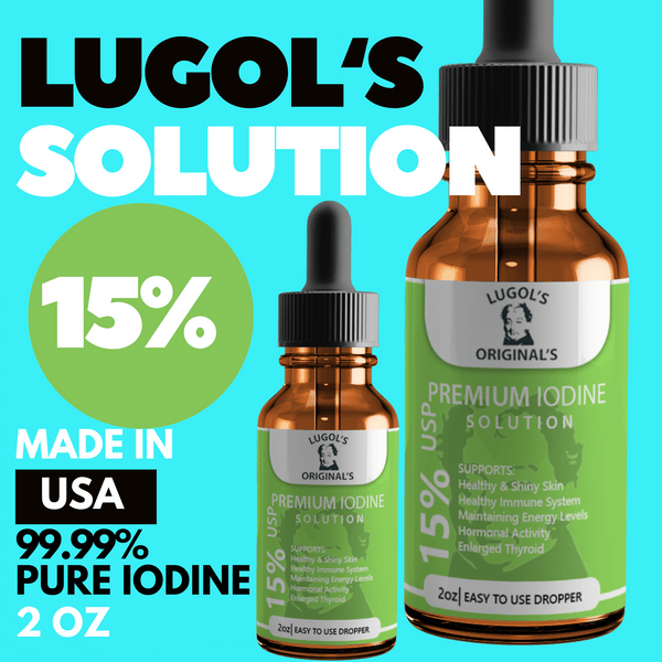 15% Lugols Iodine Solution Liquid Supplement Drops -Lugols-Iodine ...