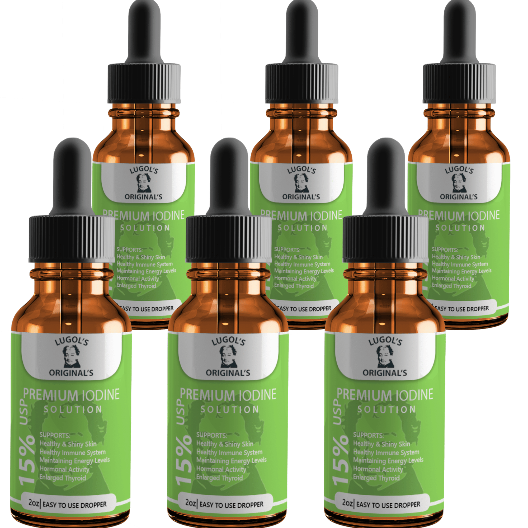 15% Lugols Iodine Solution Liquid Supplement Drops -Lugols-Iodine ...